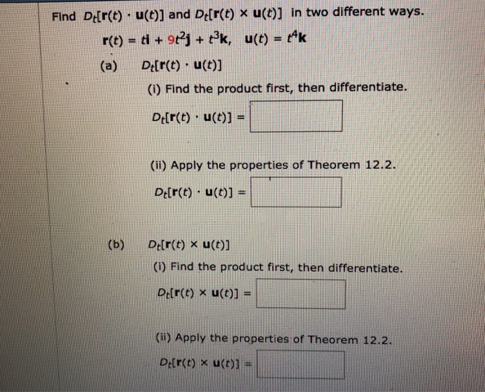 Solved Find DEr(t) u()] and Dtr(t) x u(t)] in two different | Chegg.com