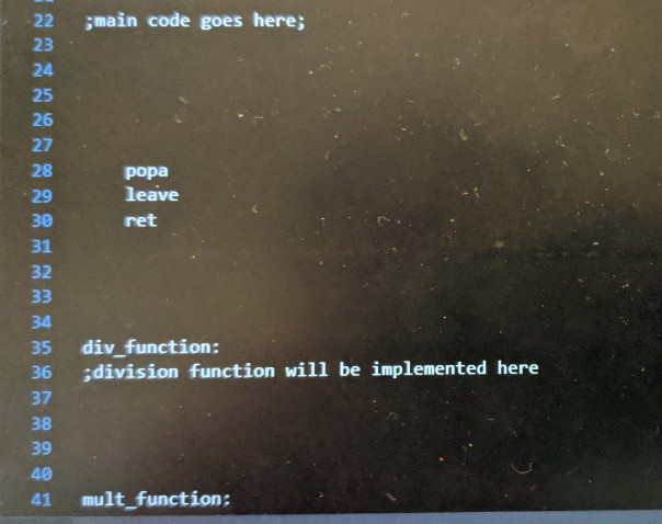 Write assembly programs that take two unsigned | Chegg.com