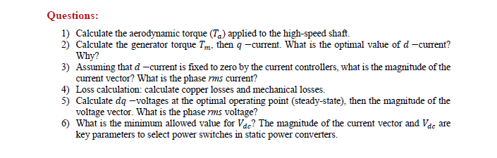 Variable-speed wind power station: Consider the | Chegg.com