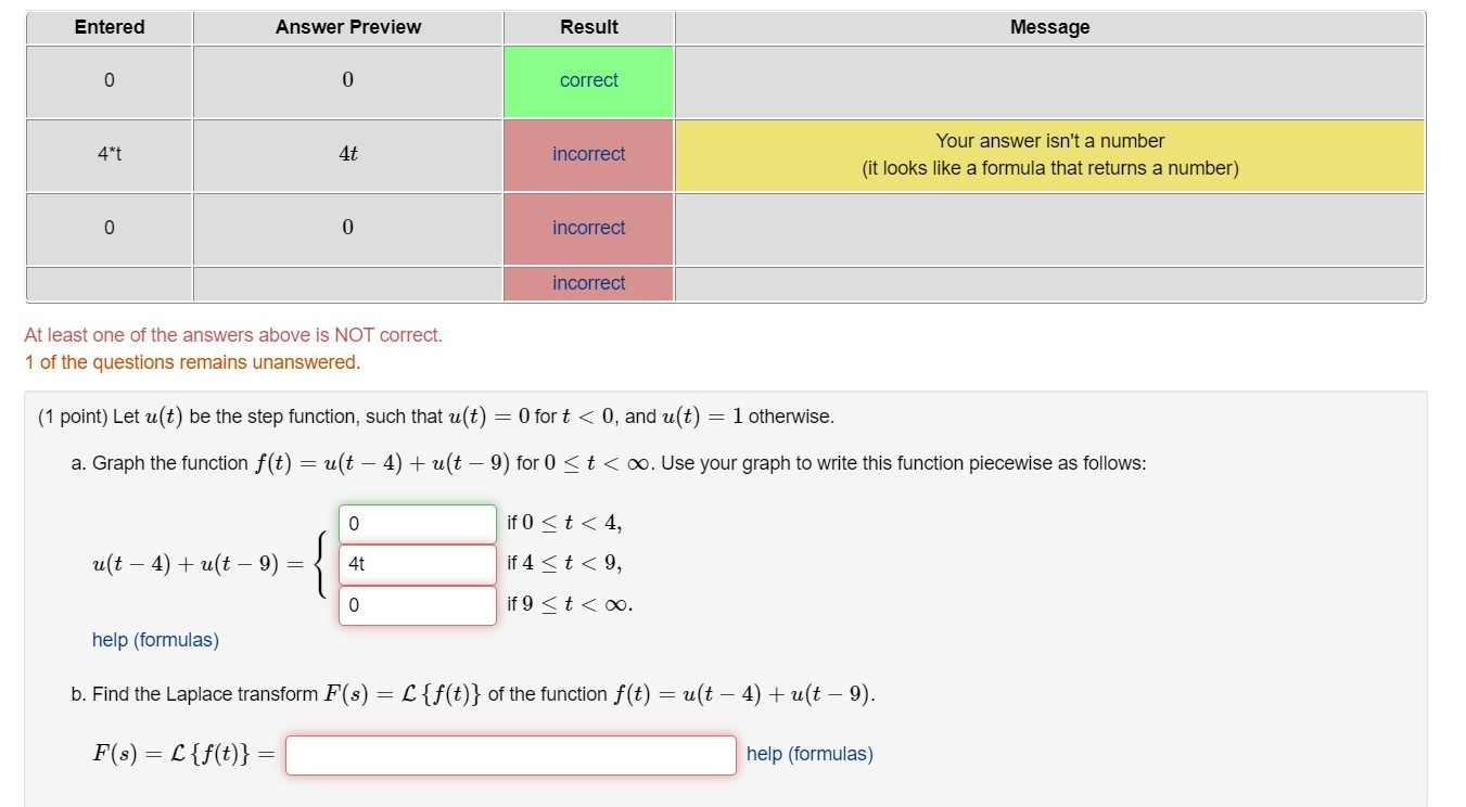 Solved Entered Answer Preview Result Message correct | Chegg.com