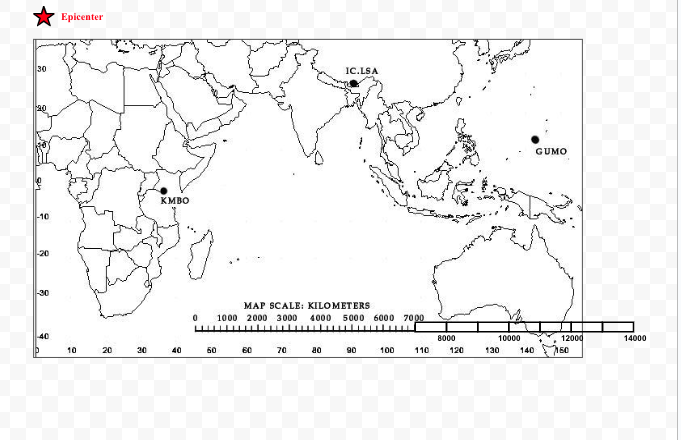 Solved EpicenterOn the map shown in Lab 4 - Earthquake | Chegg.com