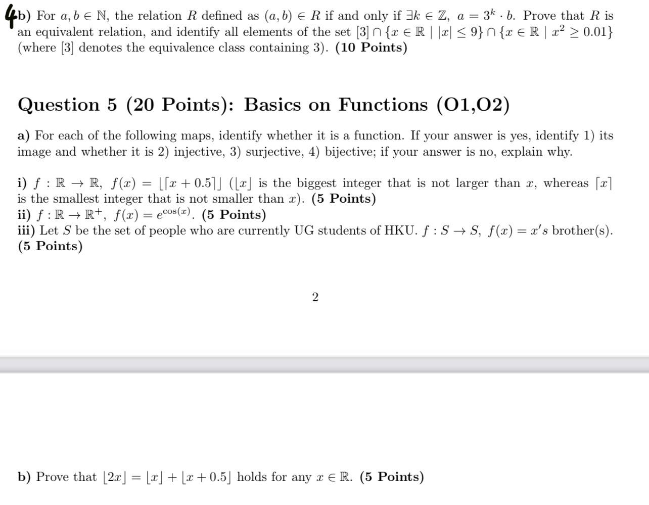 Solved (b) For a,b∈N, the relation R defined as (a,b)∈R if | Chegg.com