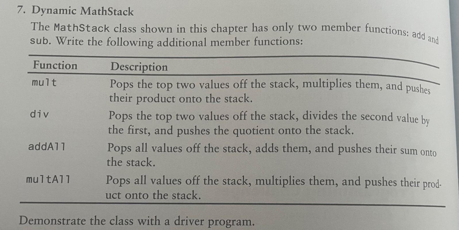 Solved C++ Visual Studio 2019 Instructions Complete #7. | Chegg.com