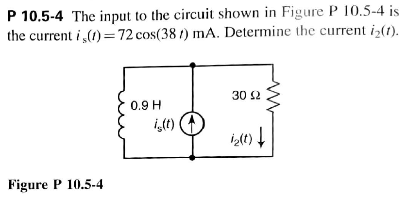 Solved P 10.5-4 The input to the circuit shown in Figure P | Chegg.com