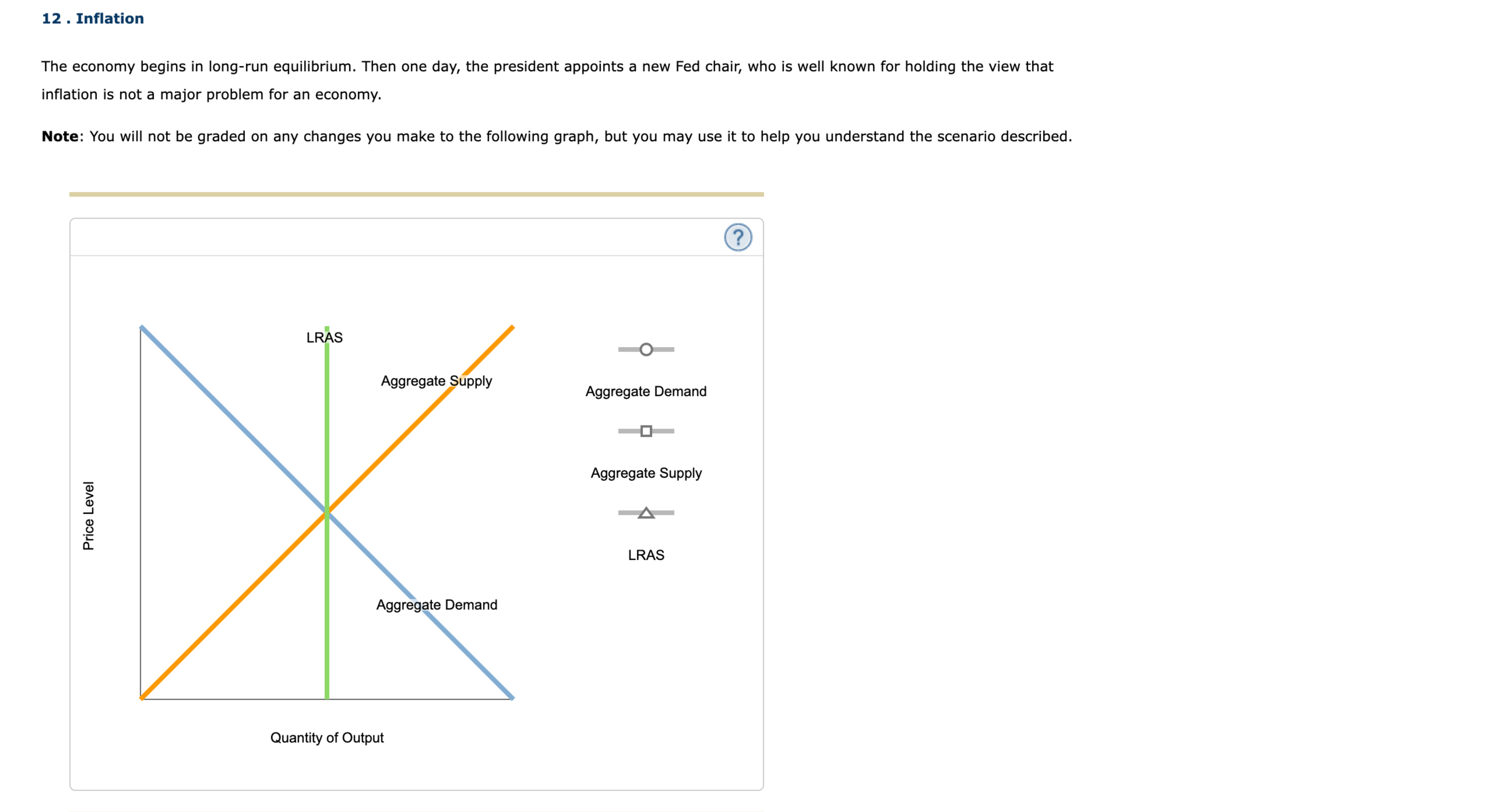 Solved Inflation Aggregate SupplyLRASWhich of the following | Chegg.com