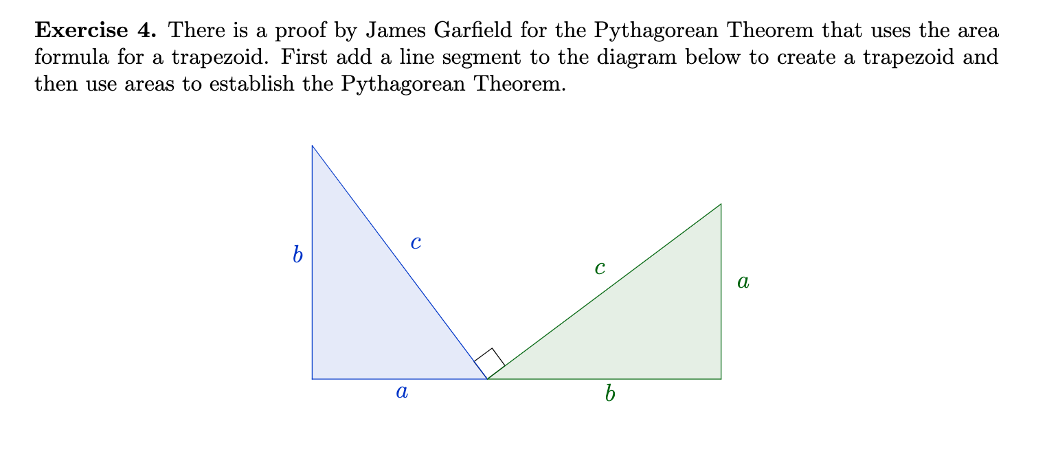 Solved Exercise 4. There is a proof by James Garfield for | Chegg.com