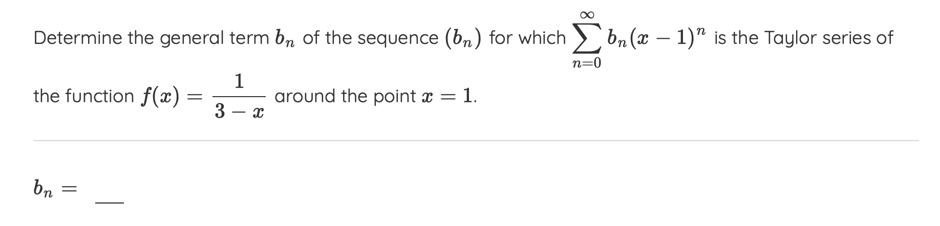 Solved Determine the general term bn of the sequence (bn) | Chegg.com