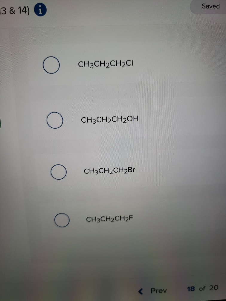 Solved & 14) 6 Saved Which compound has the highest boiling | Chegg.com