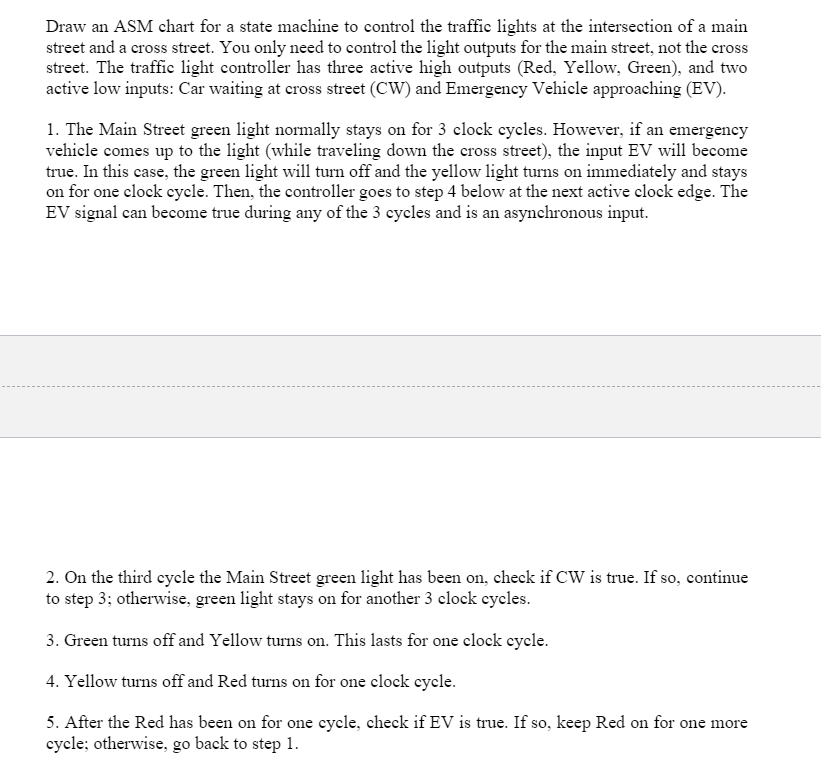 Solved Draw an ASM chart for a state machine to control the | Chegg.com
