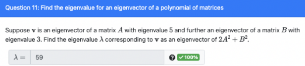 Solved Suppose V Is An Eigenvector Of A Matrix A With