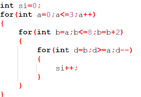 Solved int si=0; for (int a=0;a