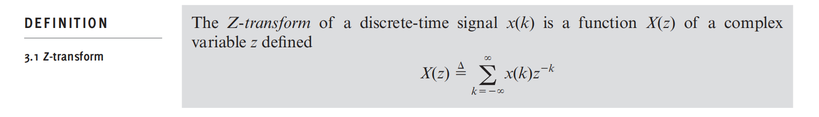 Solved The Z-transform of a discrete-time signal x(k) is a | Chegg.com
