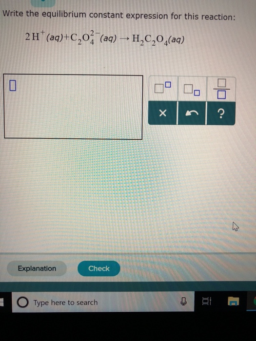 Solved Write the equilibrium constant expression for this | Chegg.com