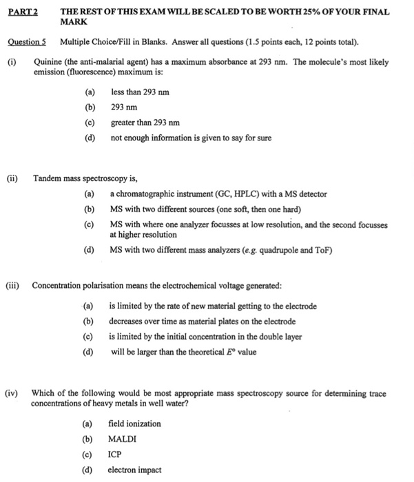 Solved Multiple Choice/Fill in Blanks. Answer all questions | Chegg.com