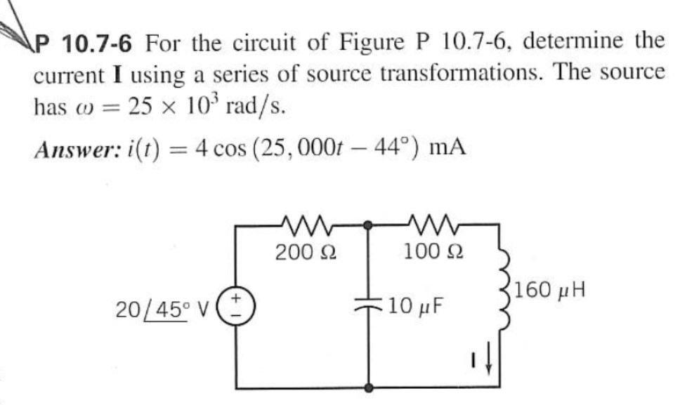 Solved P 10.7-6 ﻿For the circuit of ﻿Figure P 10.7-6, | Chegg.com