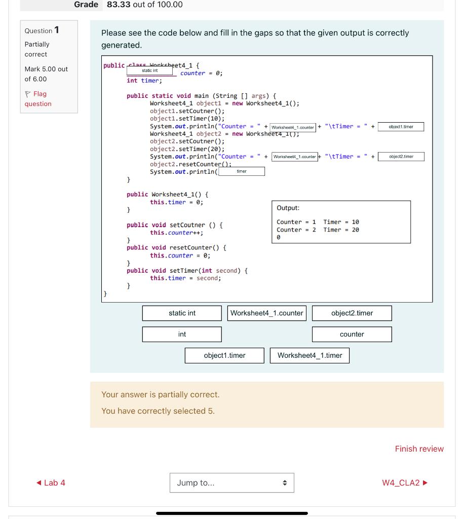 Solved Please see the code below and fill in the gaps so | Chegg.com
