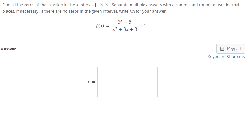 Solved Find all the zeros of the function in the x-interval | Chegg.com