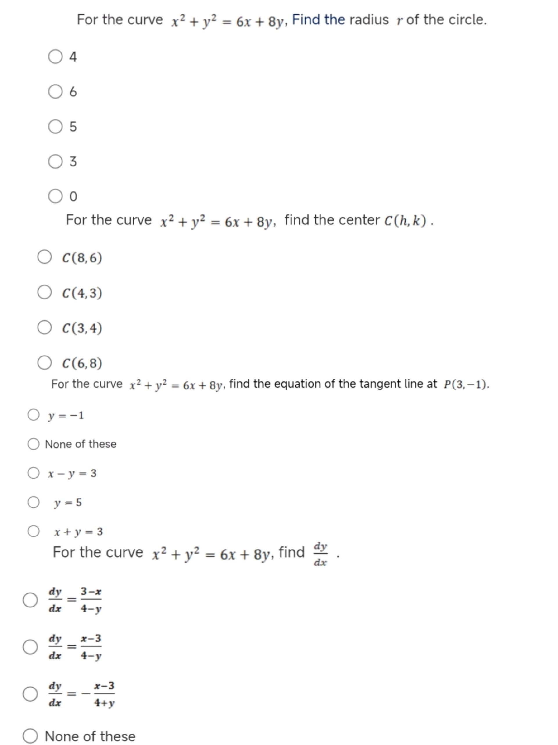 Solved PLEASE ANSWER THE FOLLOWING EQUATIONS | Chegg.com