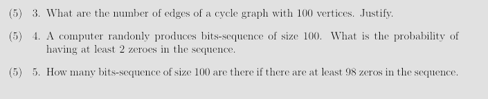 (5) 3. ﻿What are the number of edges of a cycle graph | Chegg.com