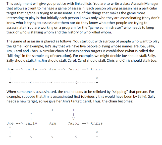 Solved This assignment will give you practice with linked | Chegg.com