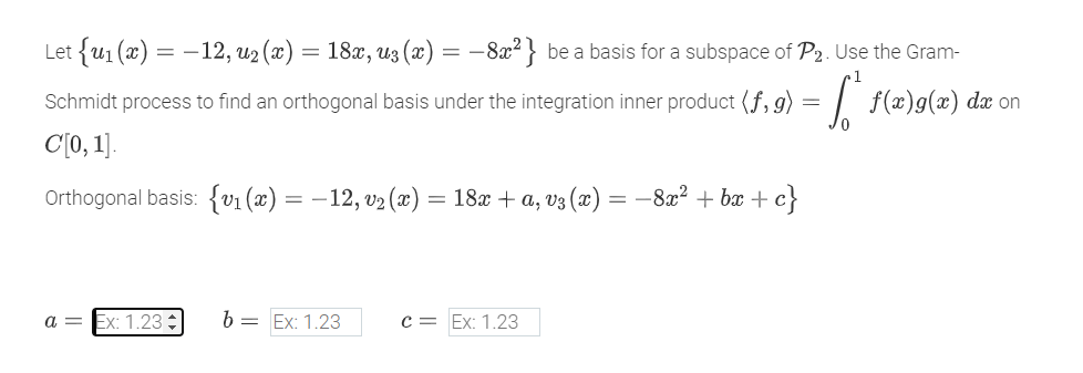 Solved 7.4.1: Finding an orthogonal basis using the | Chegg.com