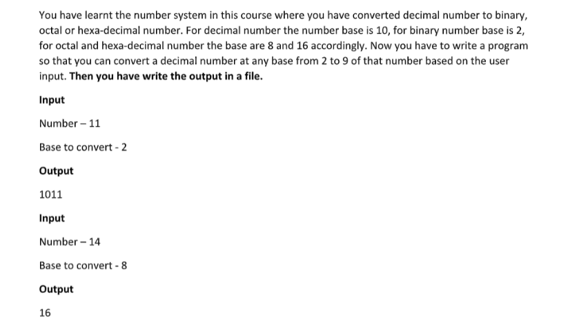 Solved You have learnt the number system in this course | Chegg.com