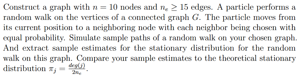 Solved Construct a graph with n=10 nodes and ne≥15 edges. A | Chegg.com
