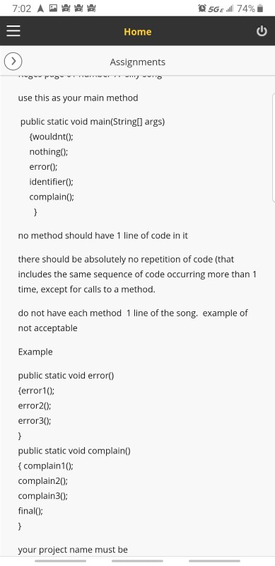 7 Write Program Produces Output Words Following Silly Song Use Methods E Repeated Text Son 