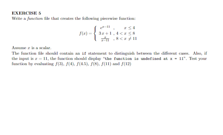 PLEASE SOLVE THESE 2 EXERCISES IN MATLABNEED ASAP | Chegg.com