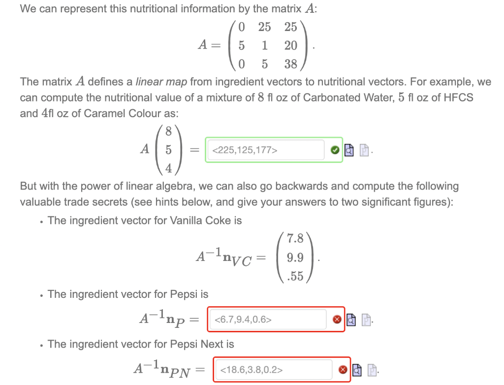 Solved Here is the nutritional information for 20fl oz of | Chegg.com