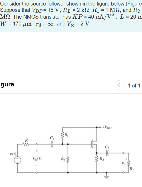 Solved Find Voltage Gain (Av), Input Resistance (Ri), and | Chegg.com