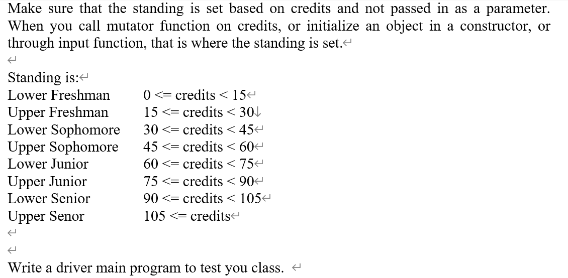 Solved For this assignment, write a class called Student. | Chegg.com