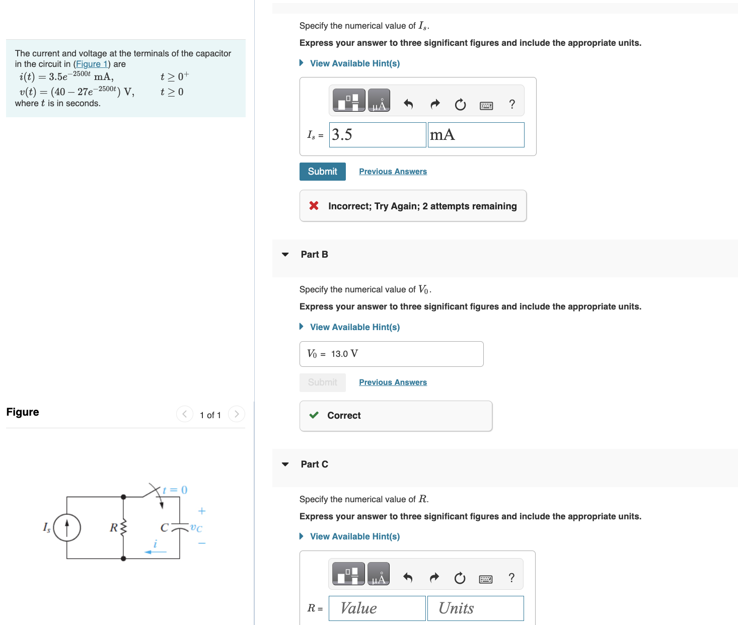 Solved Specify the numerical value of Is. Express your | Chegg.com