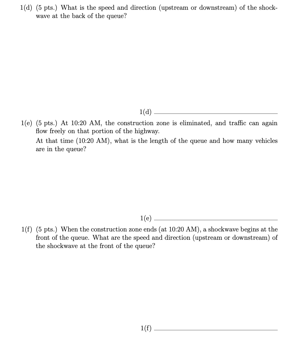 Solved free flow speed = 90 km/hr jam density = 220 | Chegg.com