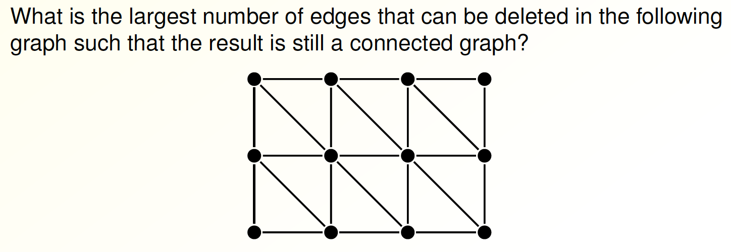 Solved What is the largest number of edges that can be | Chegg.com