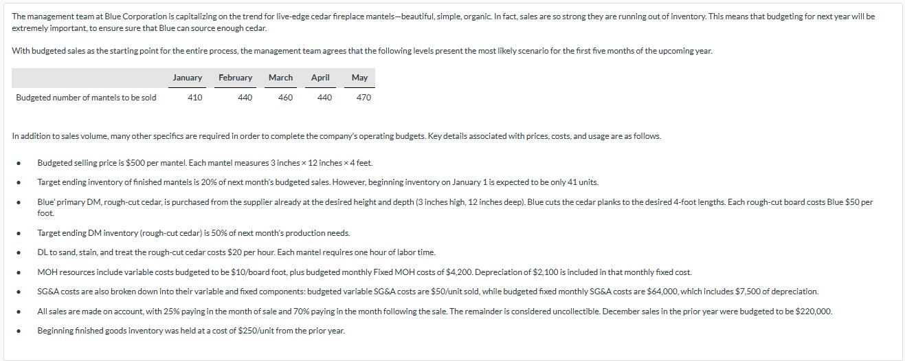 Solved Prepare the Sales forecast (and corresponding | Chegg.com