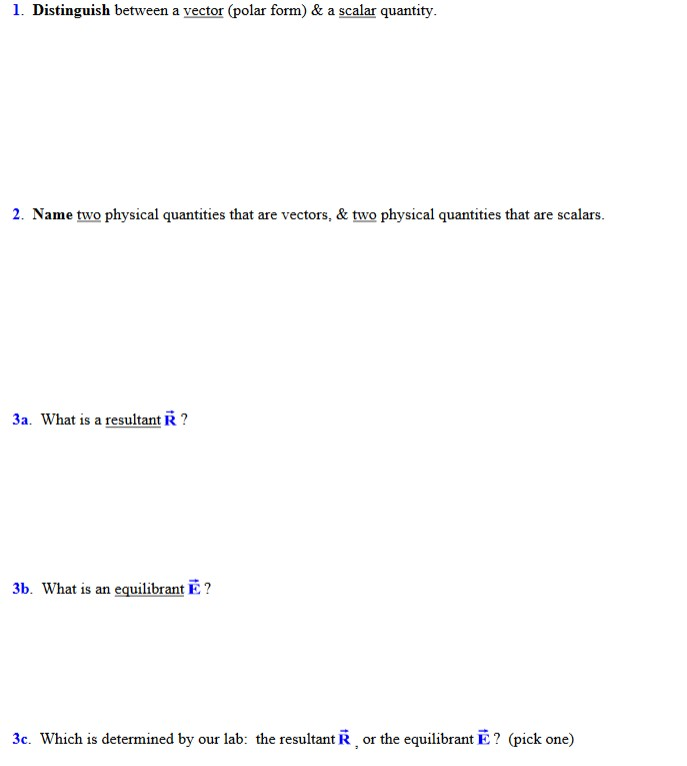 Solved 1 Distinguish Between A Vector Polar Form And A 7436