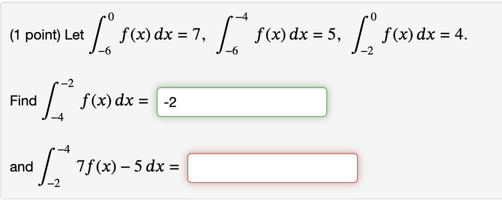 Solved (1 ﻿point) ﻿Let | Chegg.com