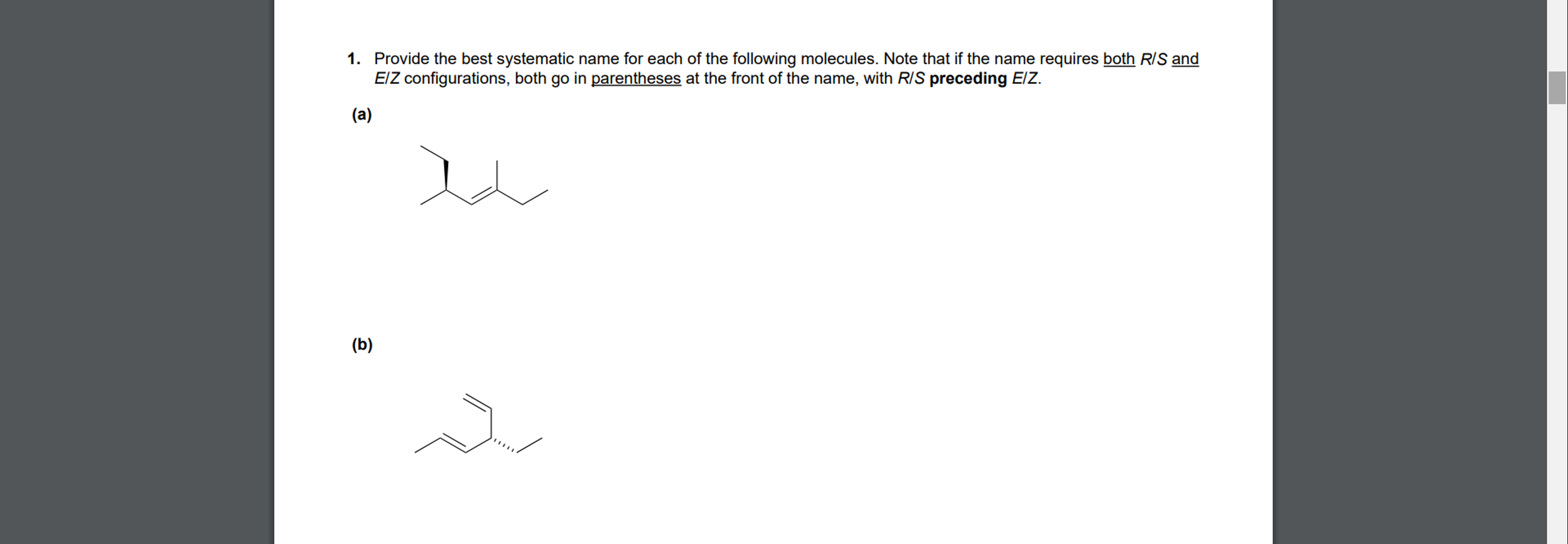 Solved Provide the best systematic name for each of the | Chegg.com