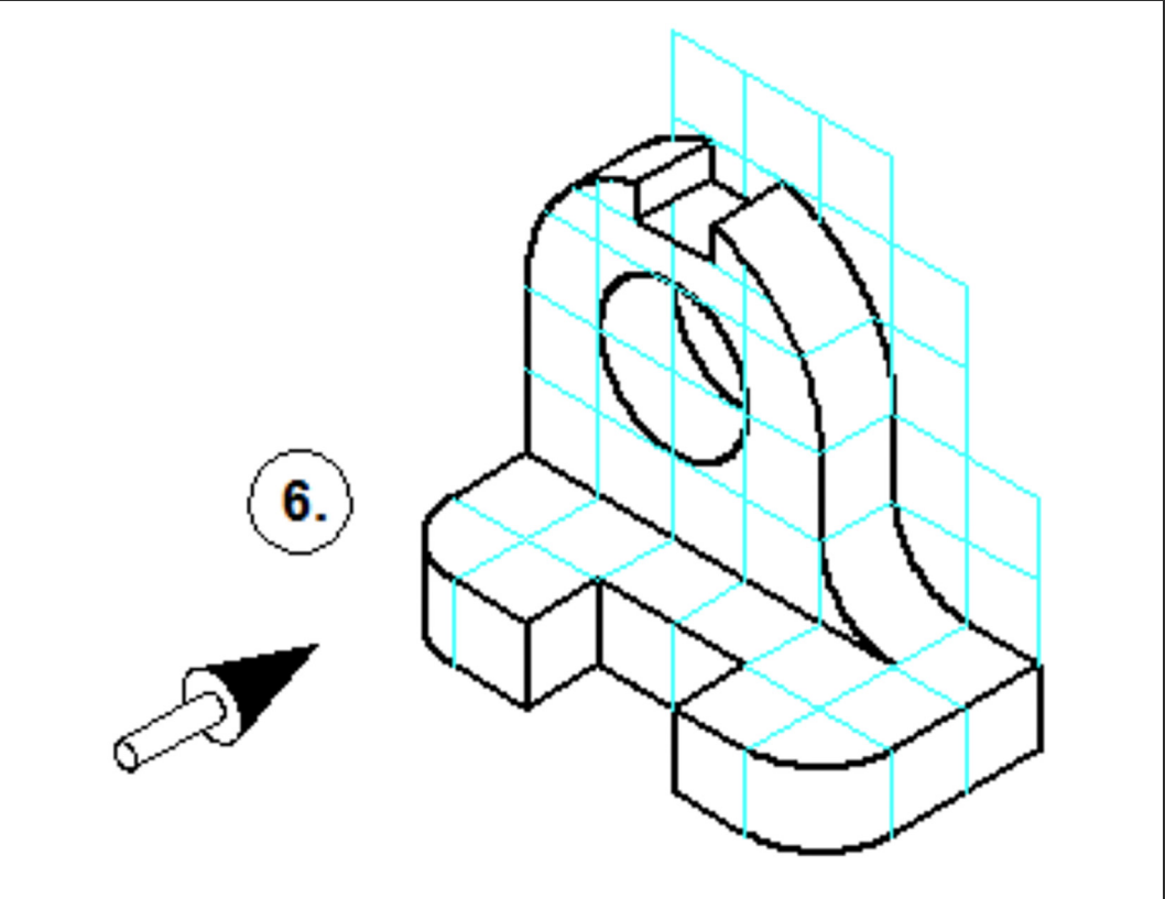 Solved 1. Draw Front view by analyzing the 3D object. 2. | Chegg.com