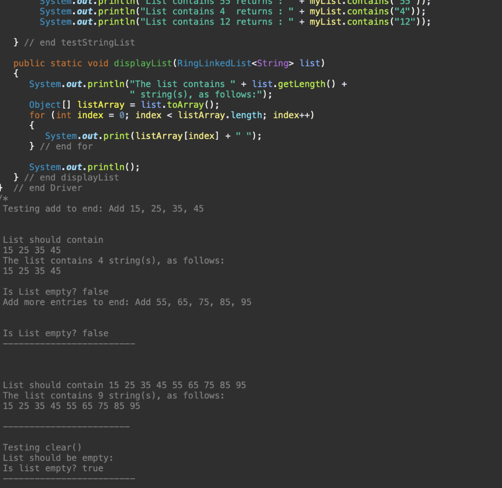 2. RingLinkedList In a circular linked chain, the | Chegg.com