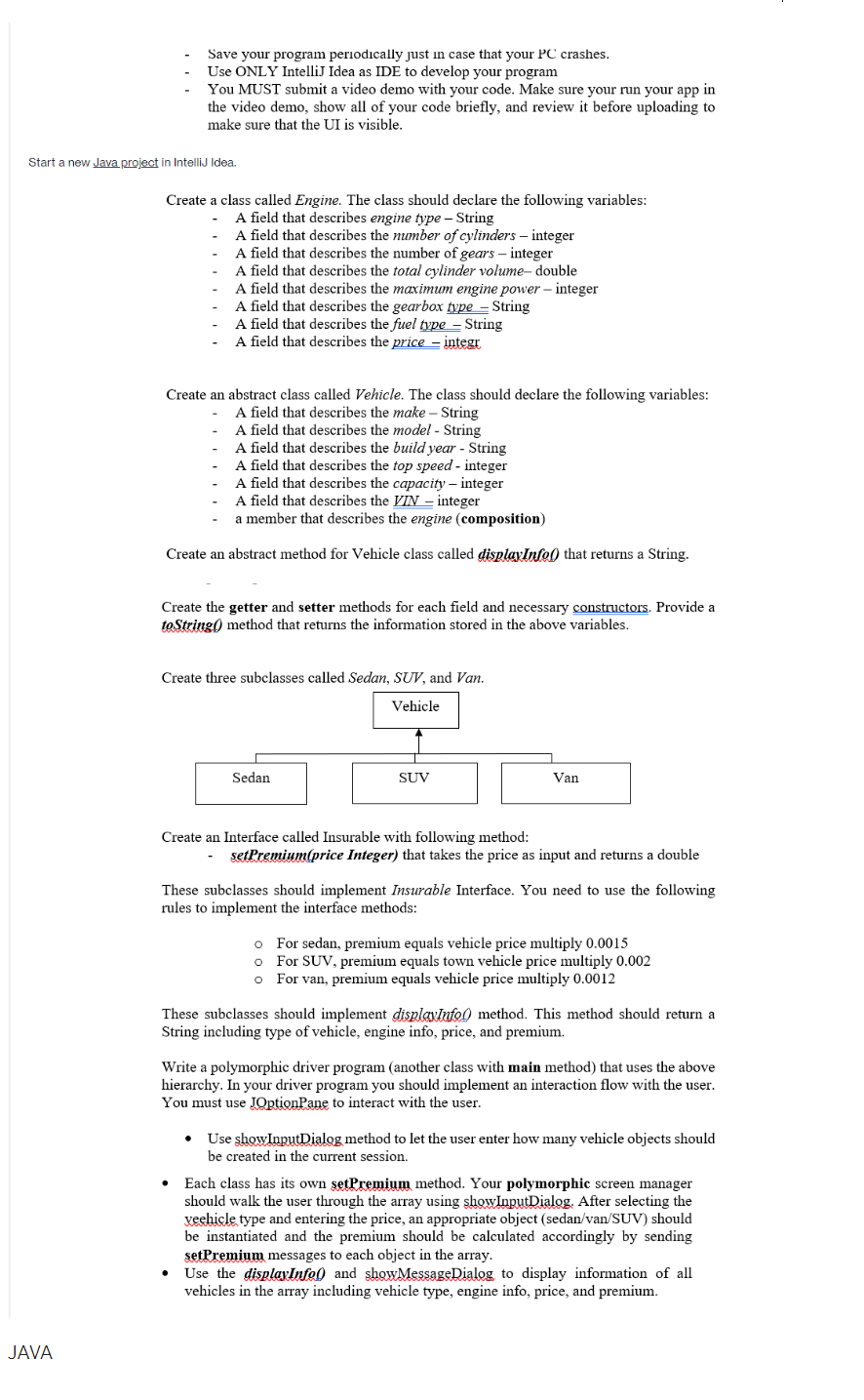 Good day! Can you help me with this code for JAVA? | Chegg.com