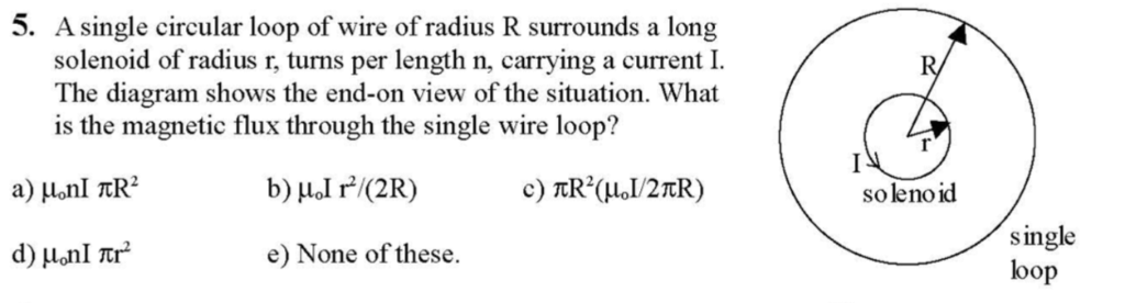 Solved 5. A single circular loop of wire of radius R | Chegg.com