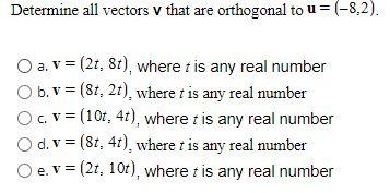 Solved Determine all vectors v that are orthogonal to | Chegg.com
