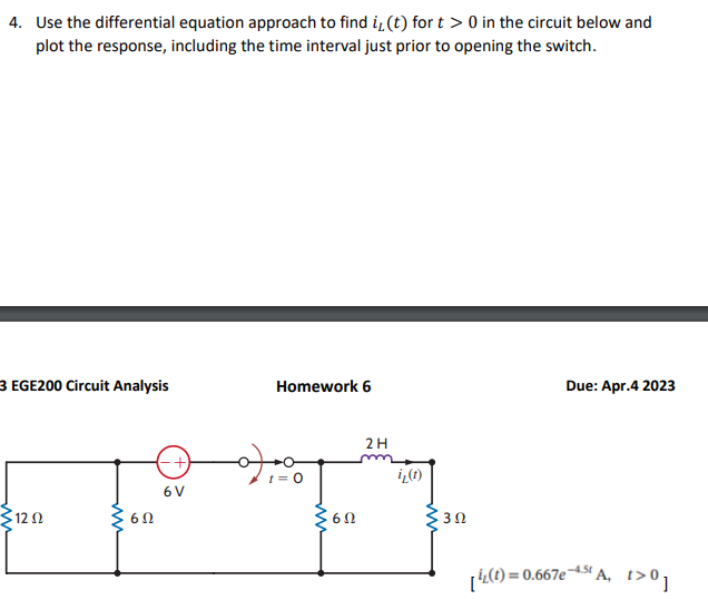 Solved 4. Use the differential equation approach to find | Chegg.com