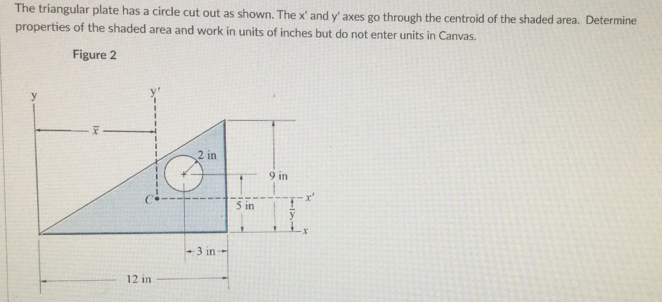 Solved Determine x-bar which locates the centroid of the | Chegg.com