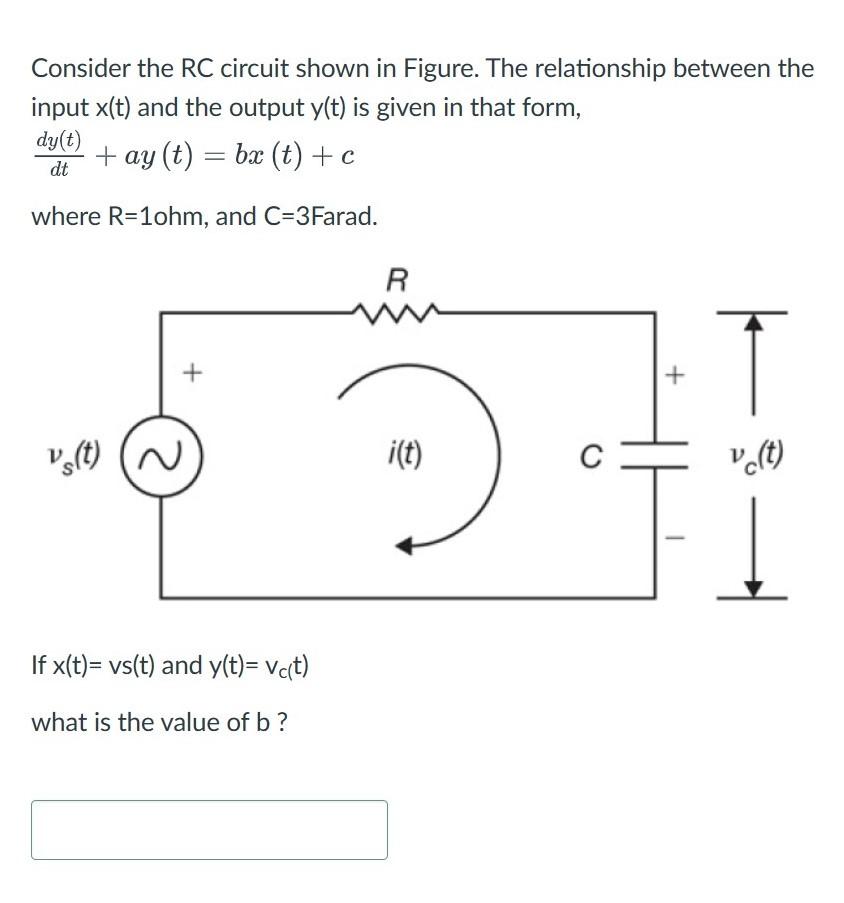 Solved Consider the RC circuit shown in Figure. The | Chegg.com