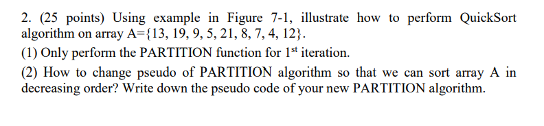 7-1 Hoare partition correctness The version of | Chegg.com 7-1 Hoare partition correctness The version of | Chegg.com
