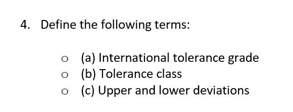 Solved 4. Define the following terms: (a) International | Chegg.com