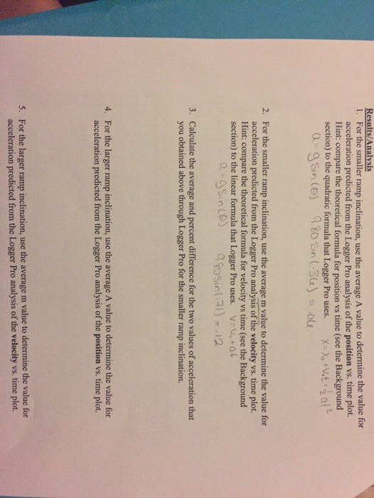 PHY211 General Physics 1 Laboratory Linear Motion and | Chegg.com